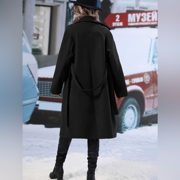 Mile High Clozet | Jackets & Coats | Frenchy Lapel Neck Double Breasted ...